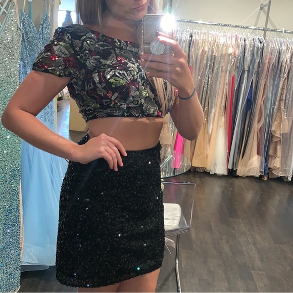 Scala | Dresses | Scala Size Prom Crop Top Skirt Dress New | Poshmark